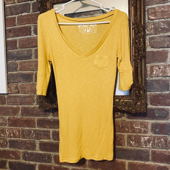 Planet Gold | Tops | Mustard Yellow Top | Poshmark